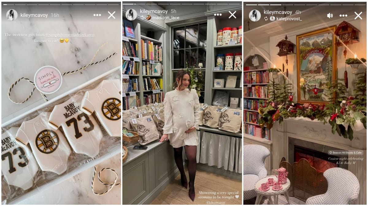 In Photos: Charlie McAvoy's wife Kiley's baby shower celebration with ...