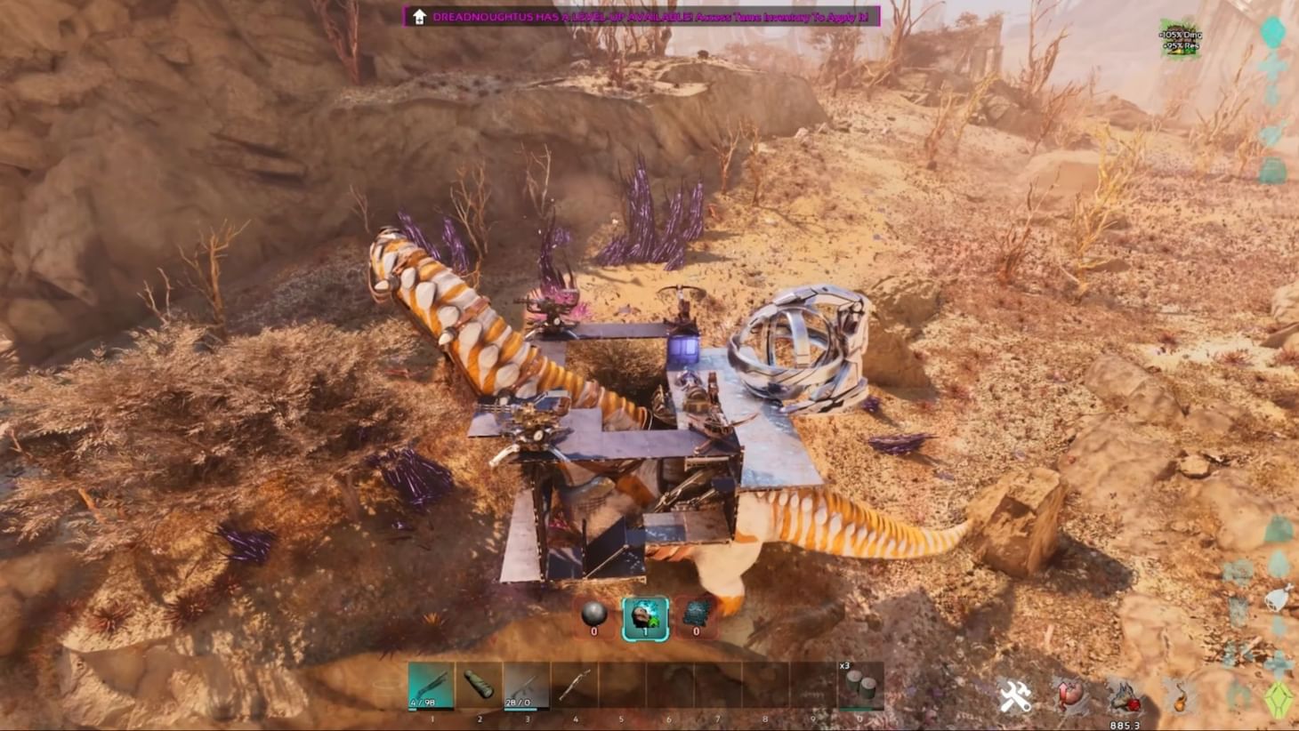 How to tame Dreadnoughtus in ARK Survival Ascended Extinction