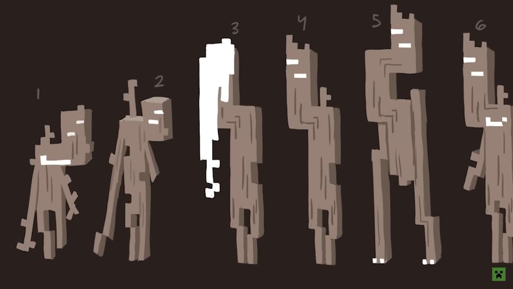 Minecraft reveals the Creaking’s concept art, design, and gameplay ideas