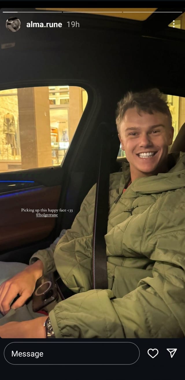 Holger Rune's sister Alma shares adorable picture of 'happy' Dane as he ...