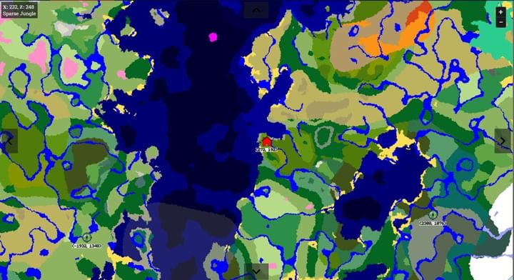 How to use Minecraft seed map