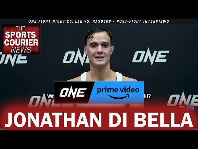 Jonathan Di Bella ONE Championship: "It made me a better fighter ...