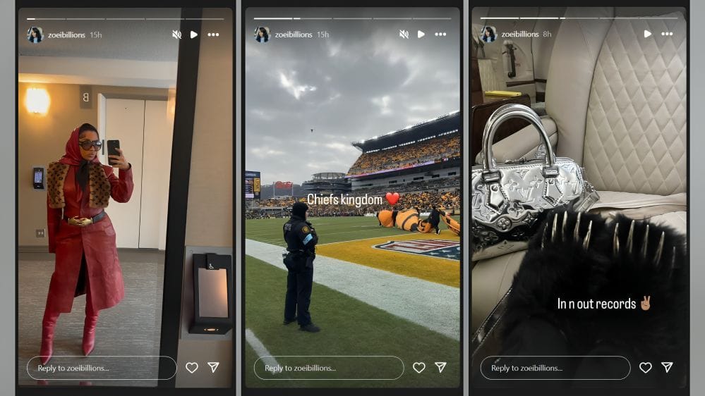 Hollywood Brown's wife Zoe Billions dresses in Chiefs red to cheer at ...