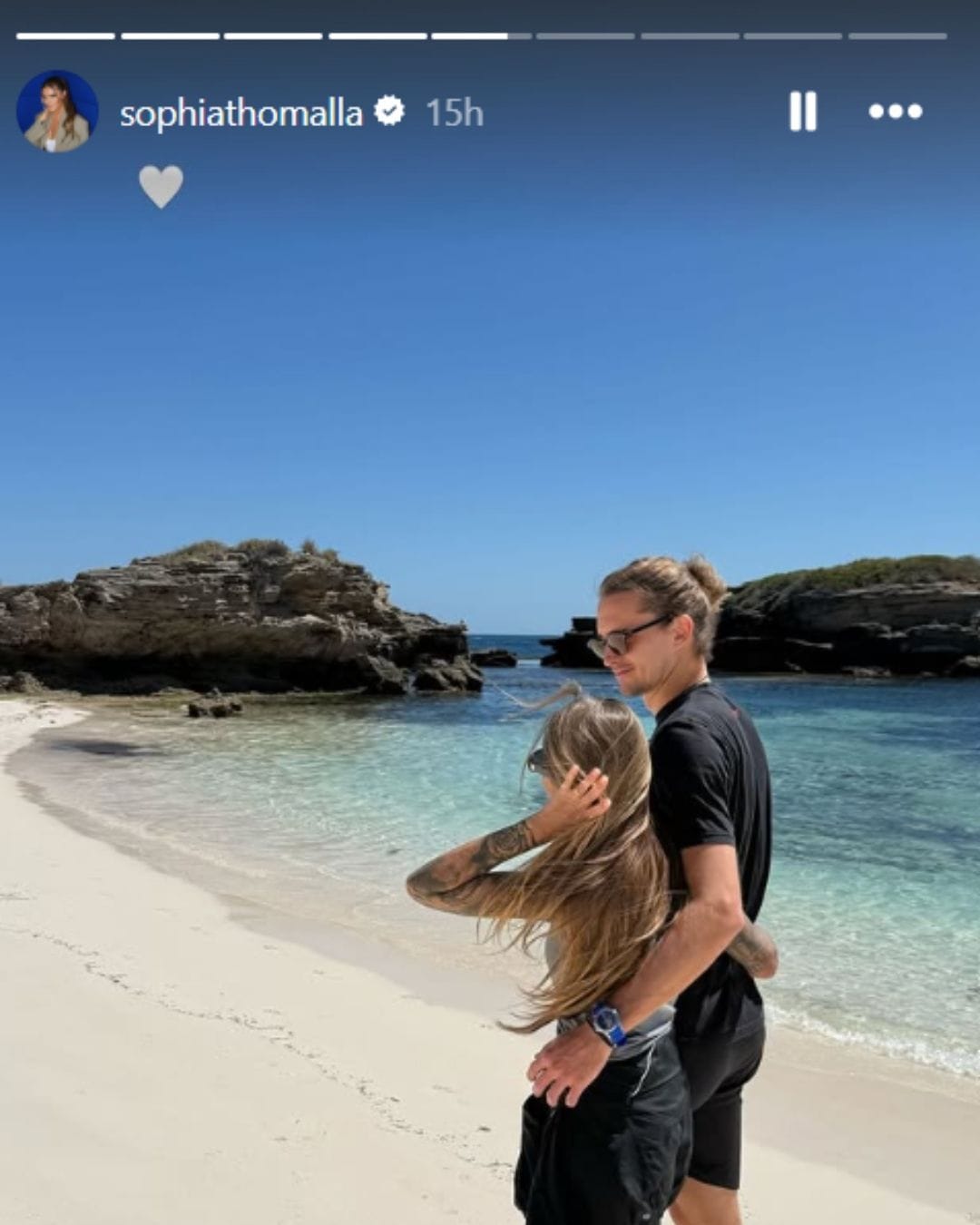 Alexander Zverev and girlfriend Sophia Thomalla enjoy romantic island ...