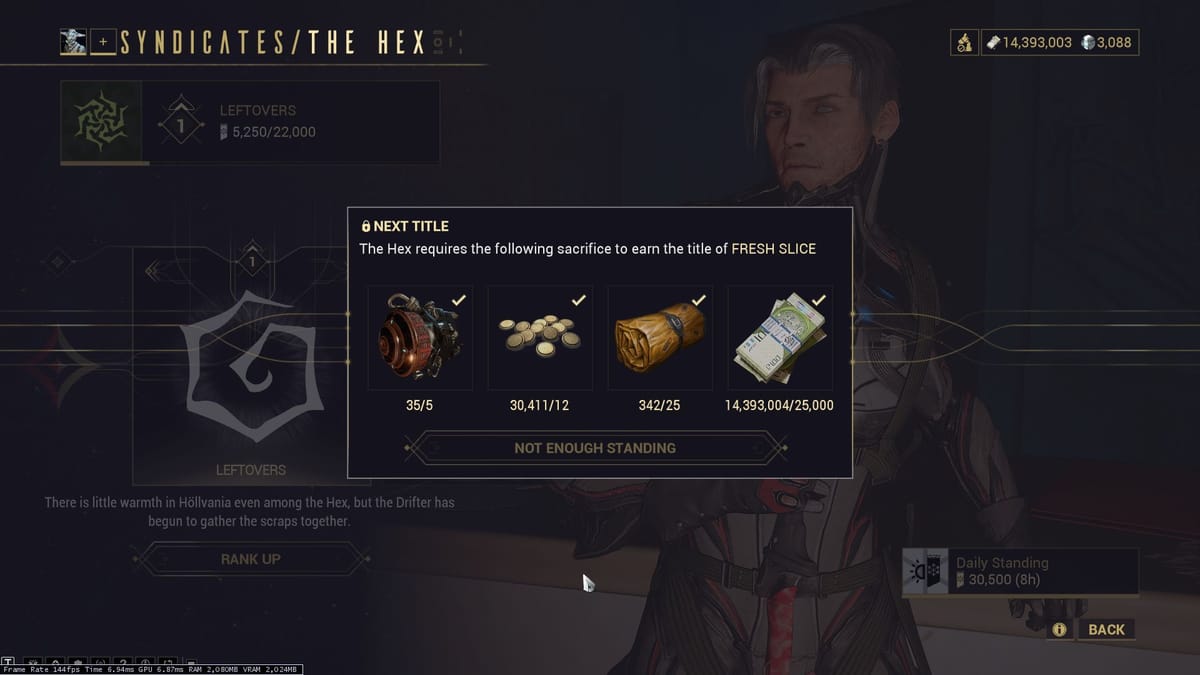 Warframe 1999: How to start The Hex Finale