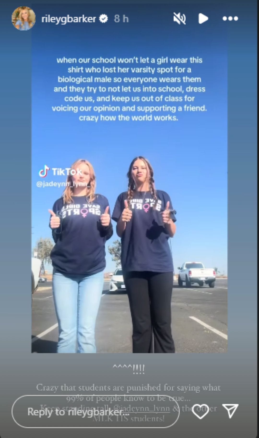 "Crazy that students are punished" - Riley Gaines reacts as high school ...