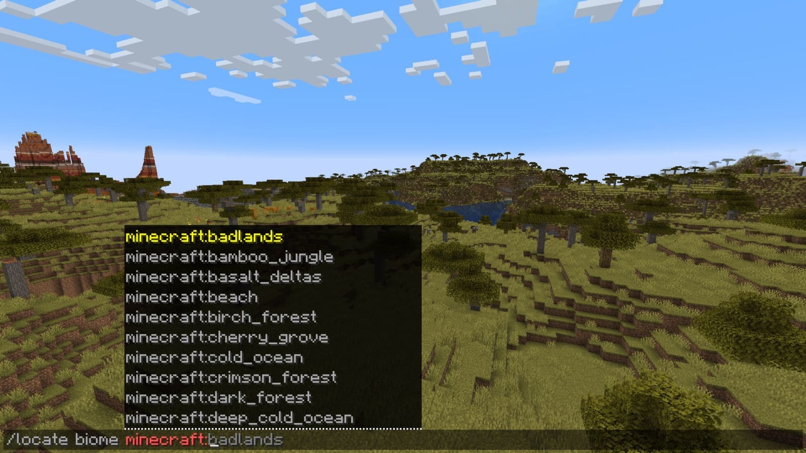 How to find any biome in Minecraft