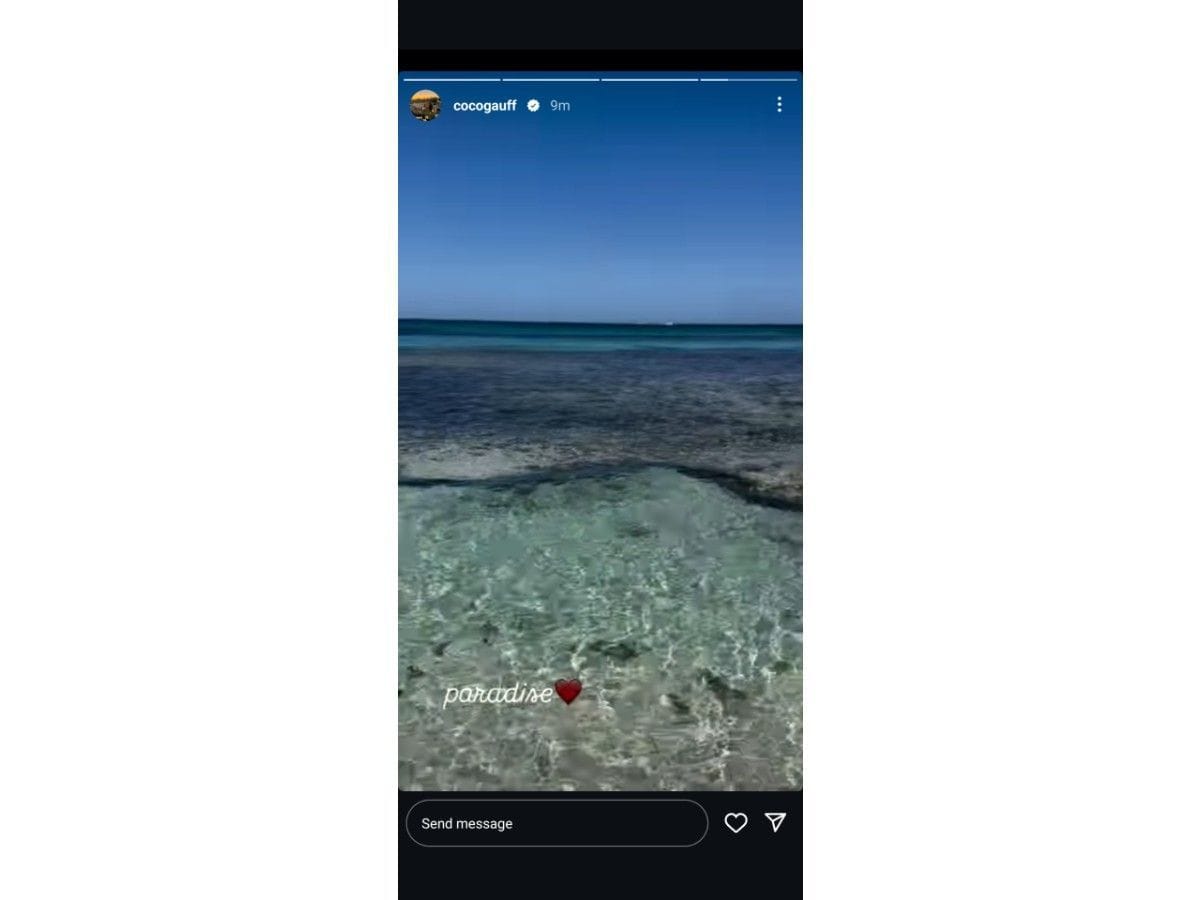 Coco Gauff drops 1-word reaction after beach visit in Australia