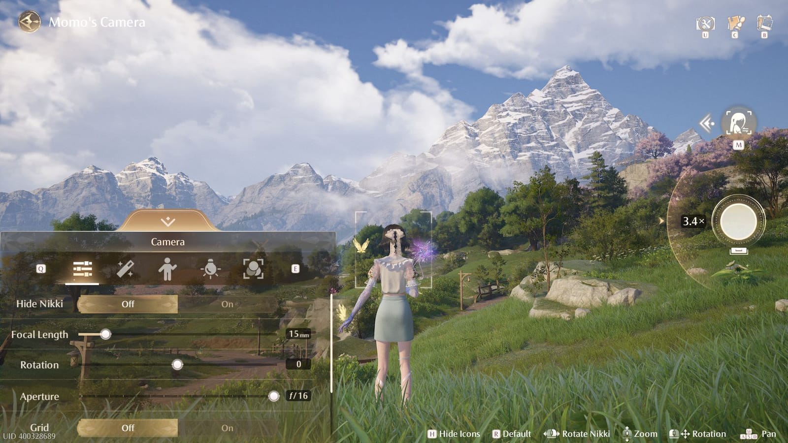 Infinity Nikki Photo mode guide: How to capture, file location, and more