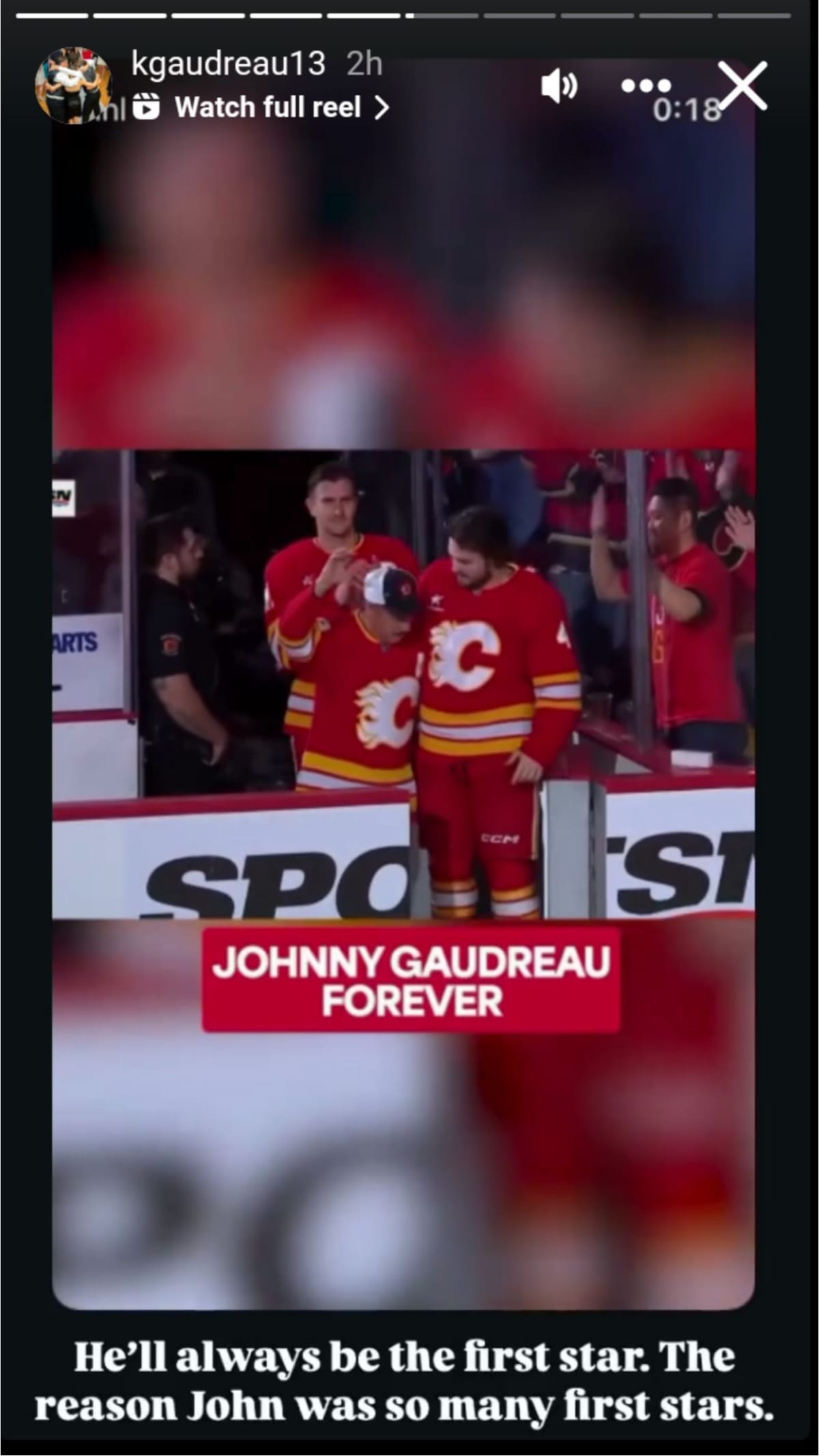 Watch: Jane Gaudreau breaks down as Calgary Flames announce son Johnny ...