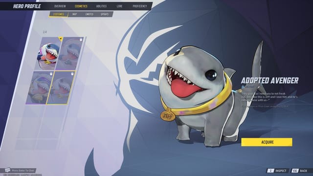 All Marvel Rivals Jeff the Land Shark skins: Tier list and prices