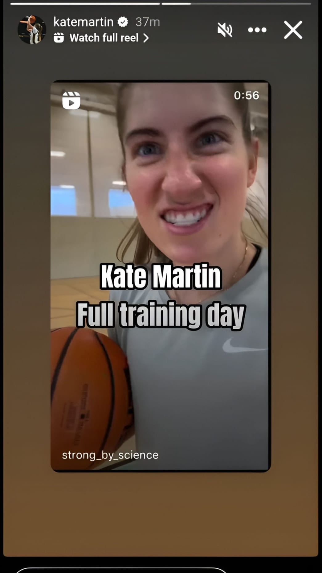 Kate Martin stuns trainer with insane vertical in latest IG post