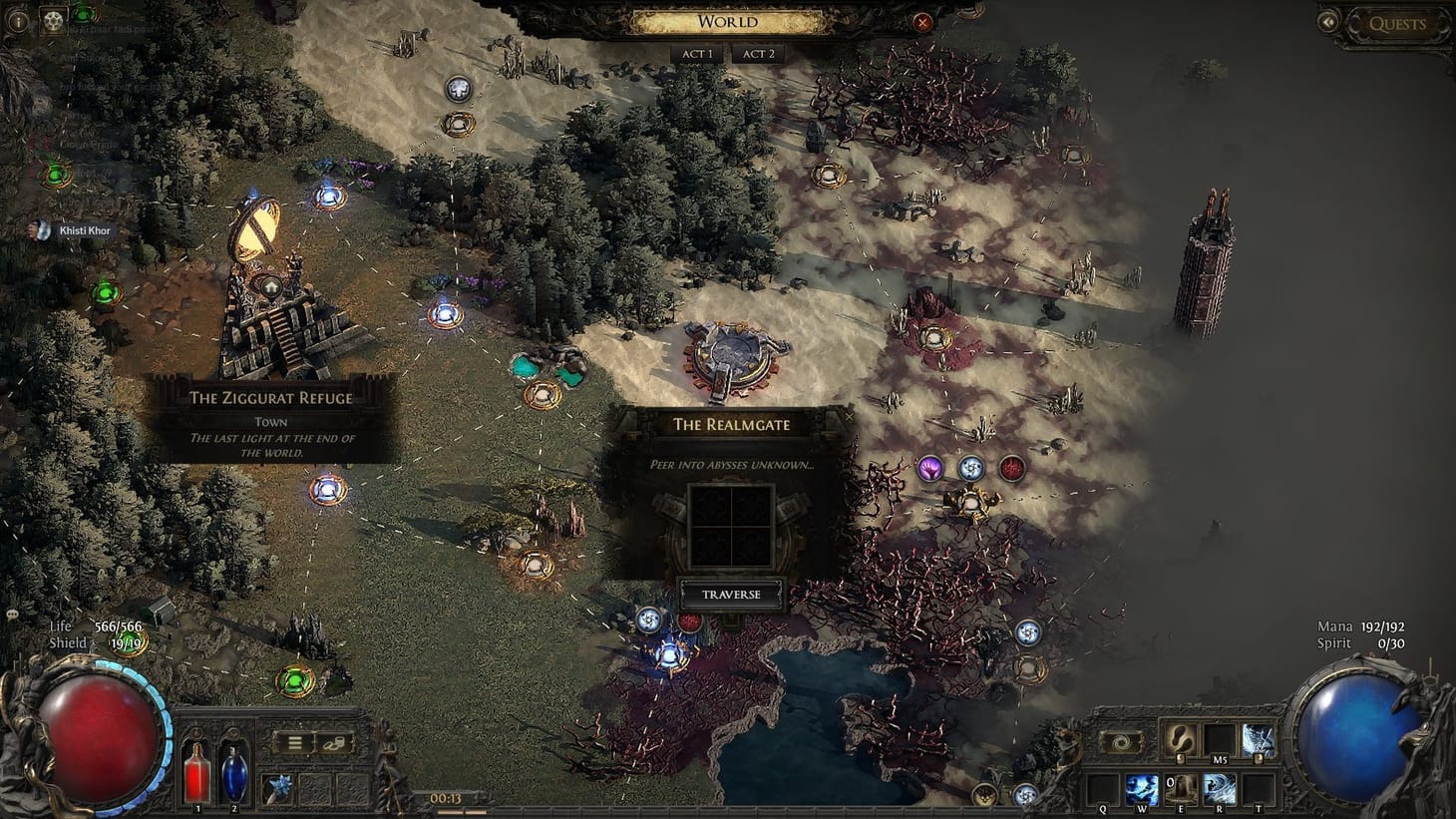 Path of Exile 2: How to use the Realmgate in endgame