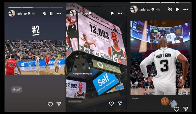 Chris Paul's wife Jada Paul reacts to Carmelo Anthony's glowing praise