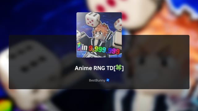 Anime RNG TD codes (December 2025)