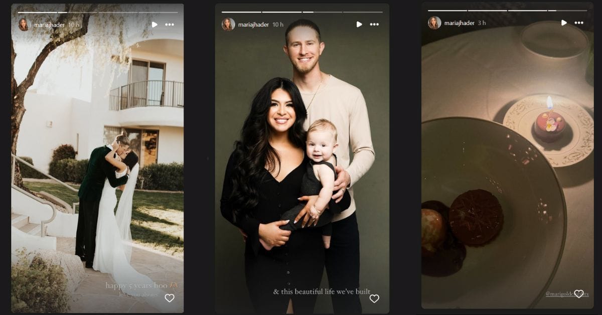 In Photos: Josh Hader & wife Maria celebrate 5th wedding anniversary ...