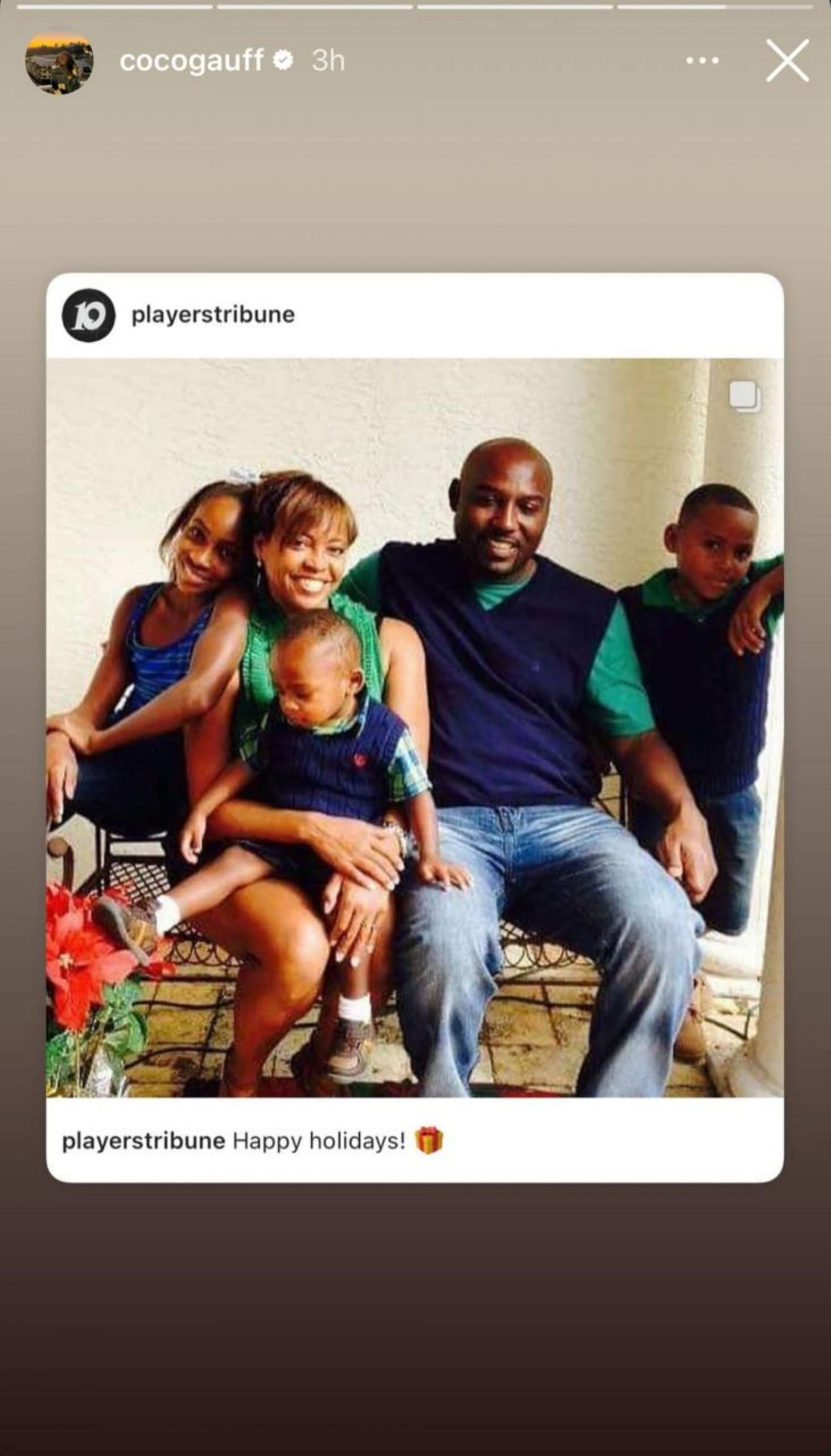 Coco Gauff looks back at adorable family portrait with father Corey ...