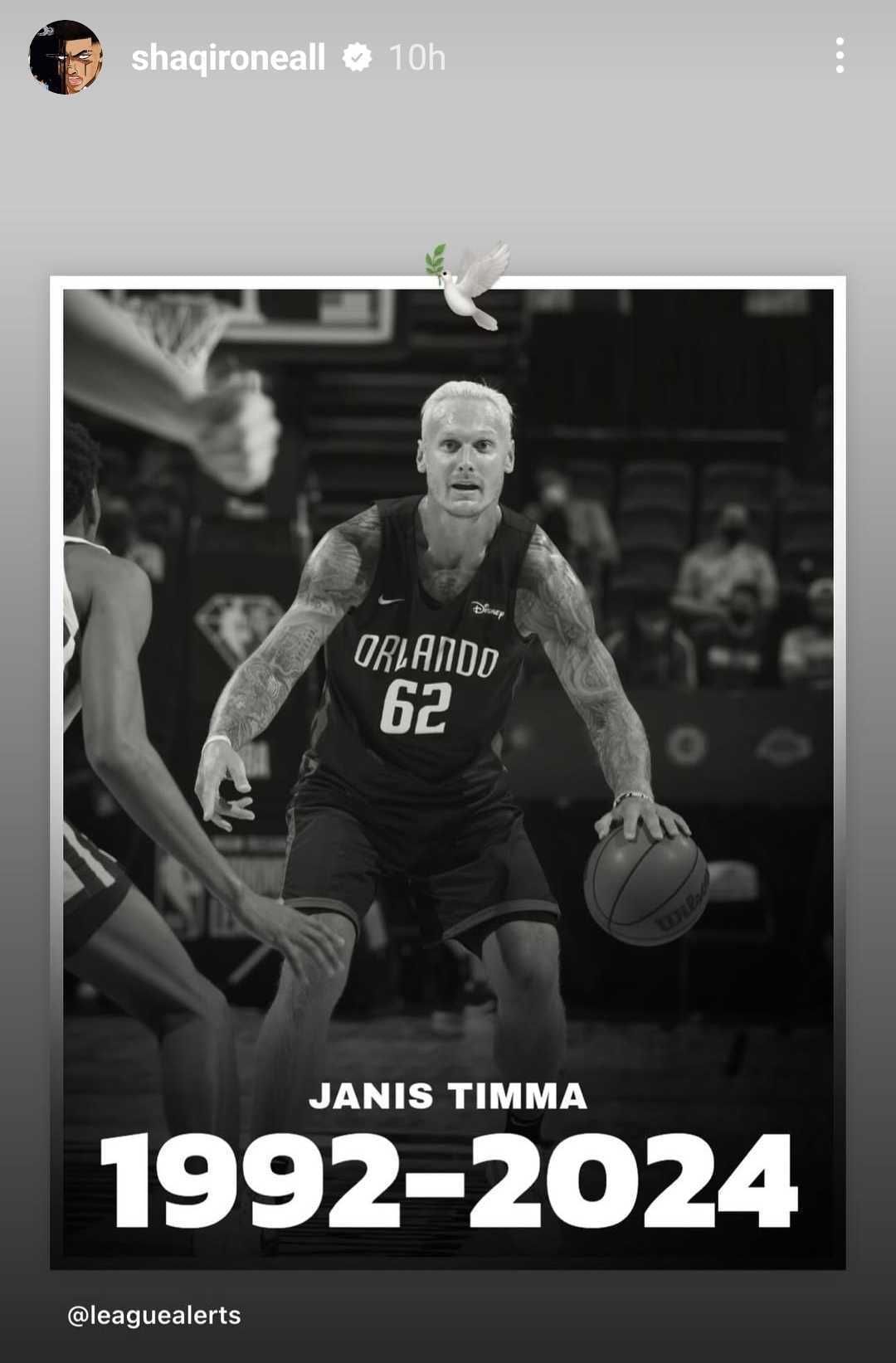 Shaq’s son Shaqir O’Neal reacts to death of NBA summer league pro Janis ...