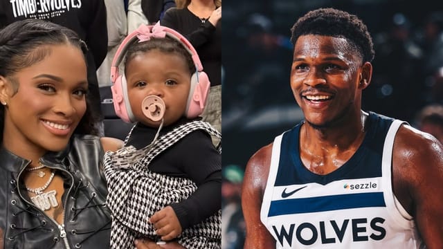 Anthony Edwards' girlfriend Jeanine Robel shares 5-word reaction to 9 ...