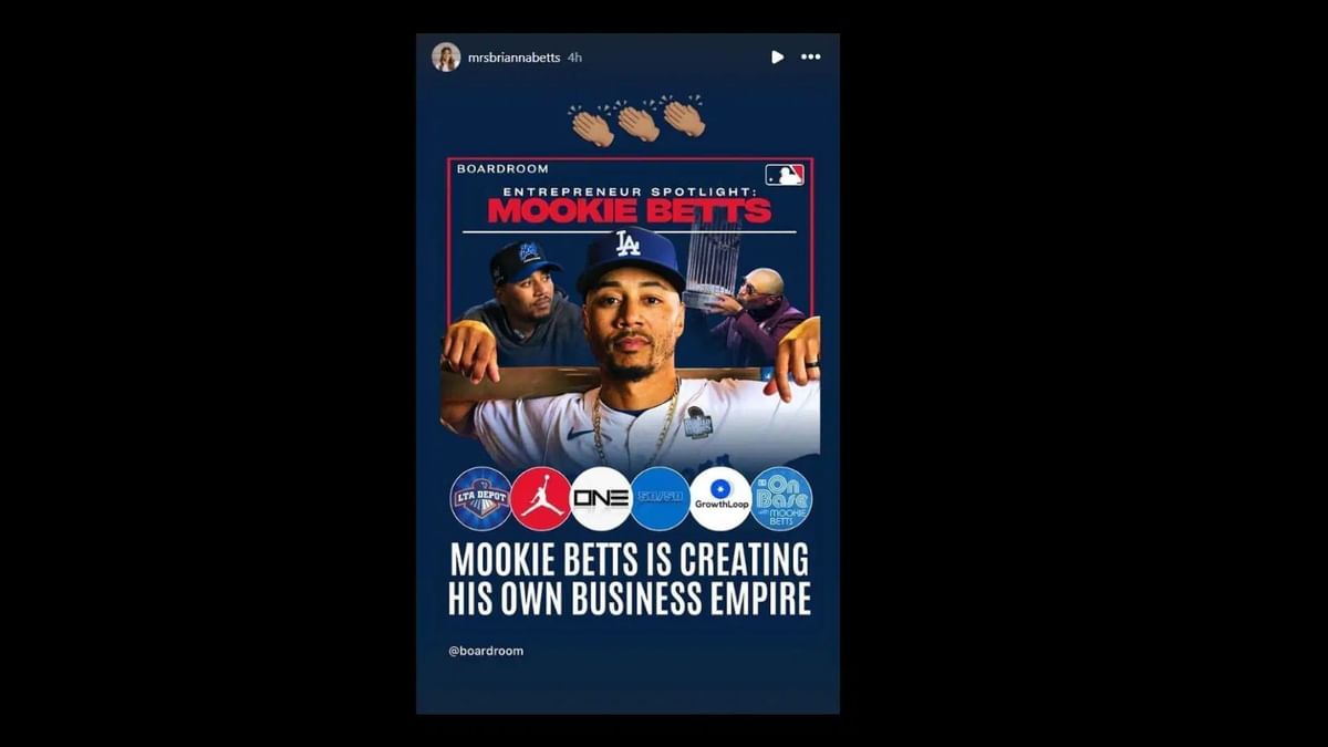Mookie Betts' wife Brianna hails 'powerful' film depicting trailblazing ...