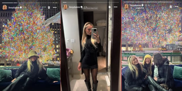 Olivia Dunne turns up the glamour in an all black outfit in New York ...