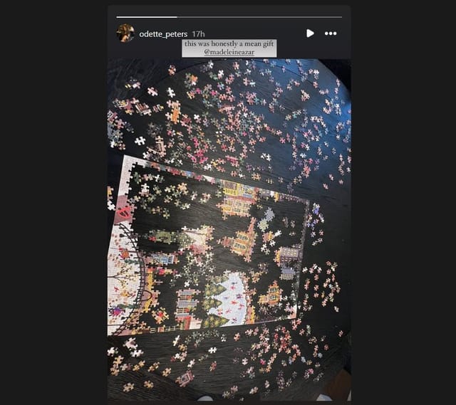 Zach Werenski's fiancee Odette Peters receives a "mean" present from ...