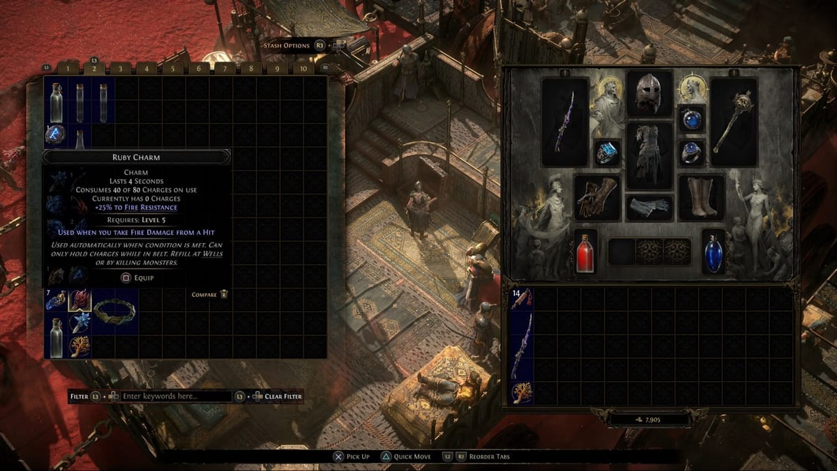 Path of Exile 2 charms explained