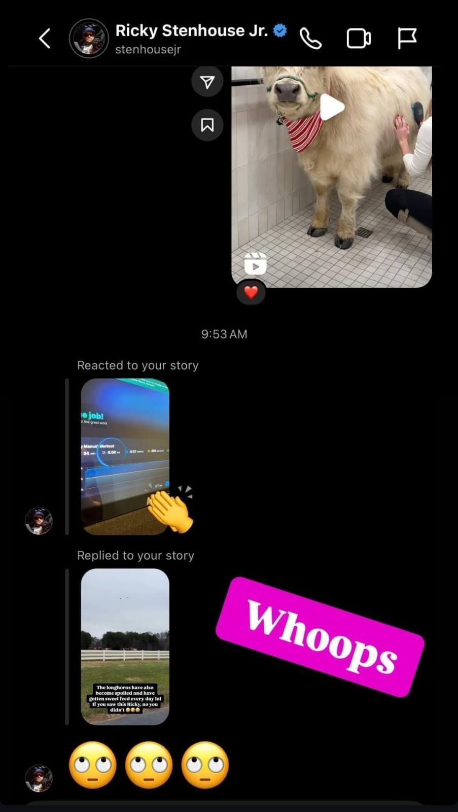 Ricky Stenhouse Jr.’s take on his wife Madyson’s ‘spoiled’ farm member ...