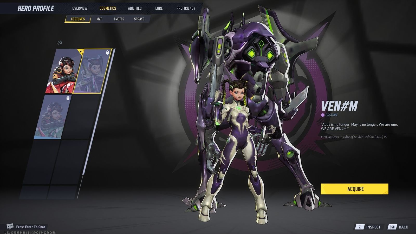 All Marvel Rivals Peni Parker skins: Tier list and prices