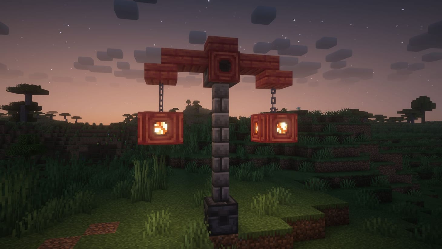 5 simple Minecraft lamp posts and lamp designs