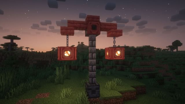 5 simple Minecraft lamp posts and lamp designs
