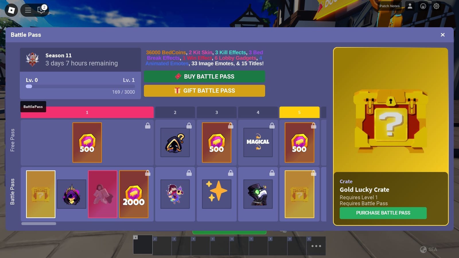 BedWars Season 12 countdown + balance update patch notes