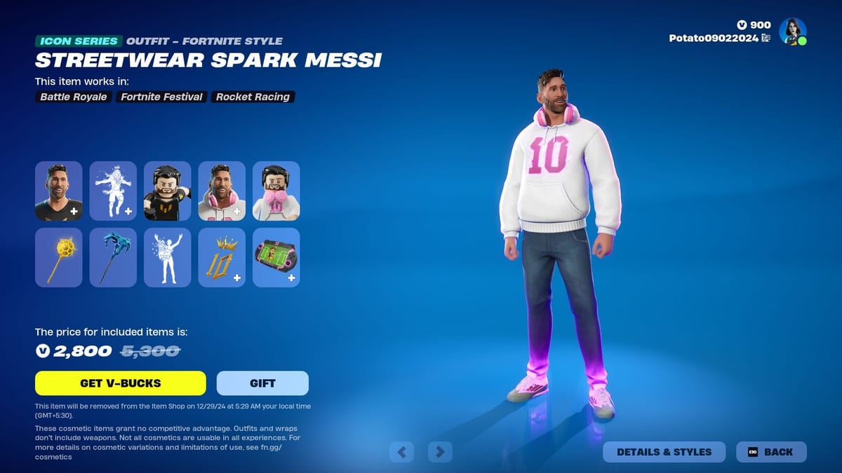 How to get the Lionel Messi skin in Fortnite