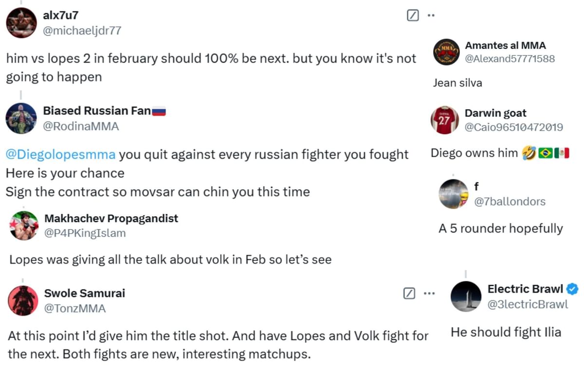 "He should fight Ilia" - Fans throw in names as Movsar Evloev plans to ...