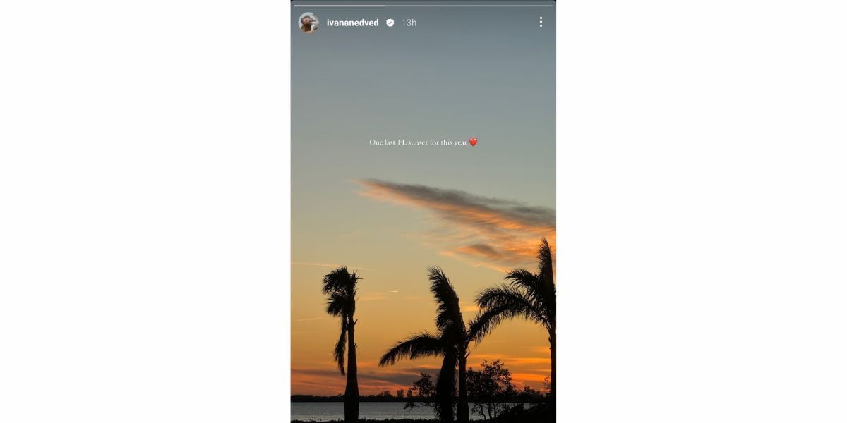 Sebastian Korda's girlfriend Ivana Nedved bids adieu to Florida for the last time in 2024 with ...