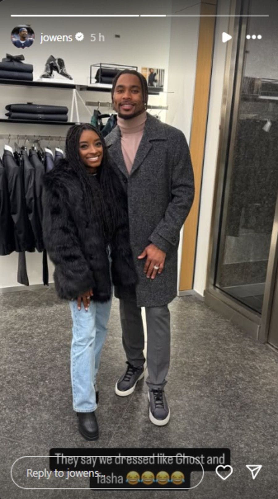 "Ghost and Tasha" - Simone Biles' husband Jonathan Owens shares ...