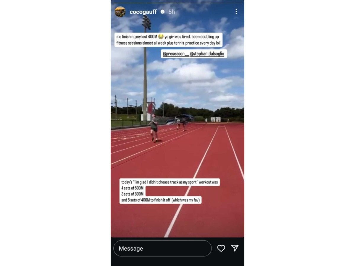 Coco Gauff reiterates being 'glad' she didn't pursue track after ...