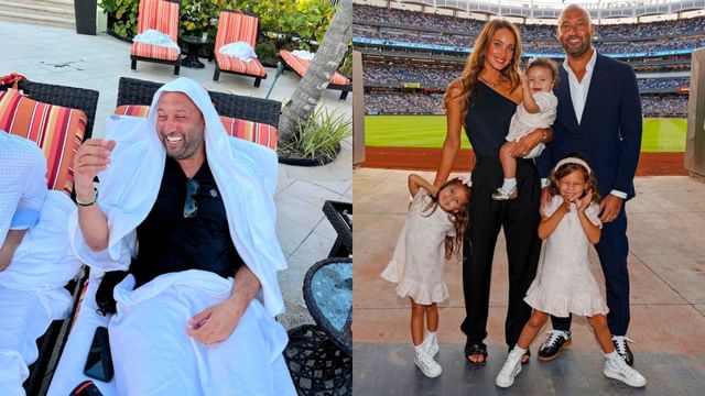 "They are all over him, kissing him" - When Derek Jeter's wife Hannah ...