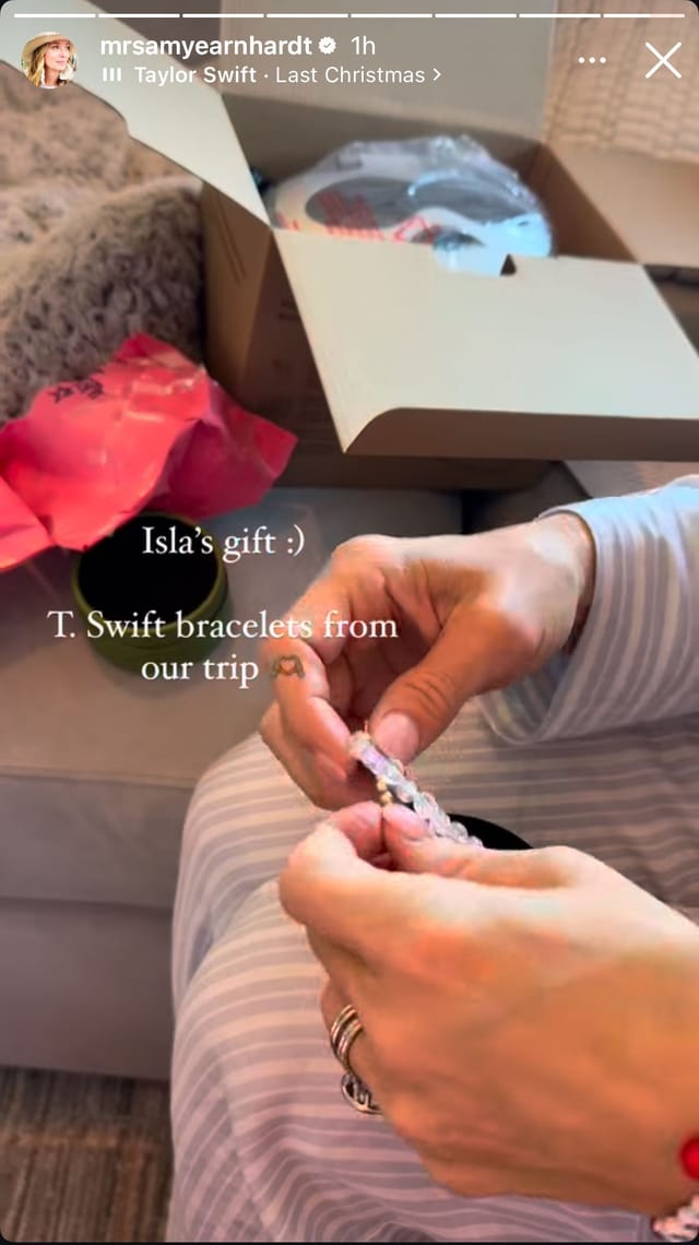 Dale Earnhardt Jr.’s daughter gives mom Amy a precious Taylor Swift ...