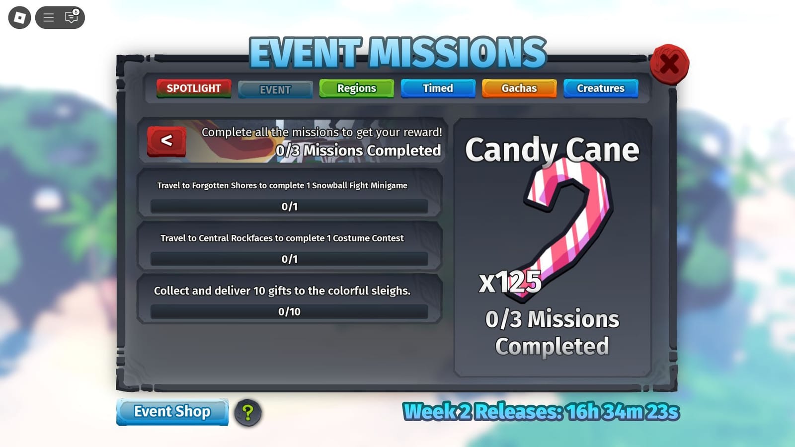 Creatures of Sonaria Winter Event guide (Stratifelis, Candy Cane, Sky Weaver Title)