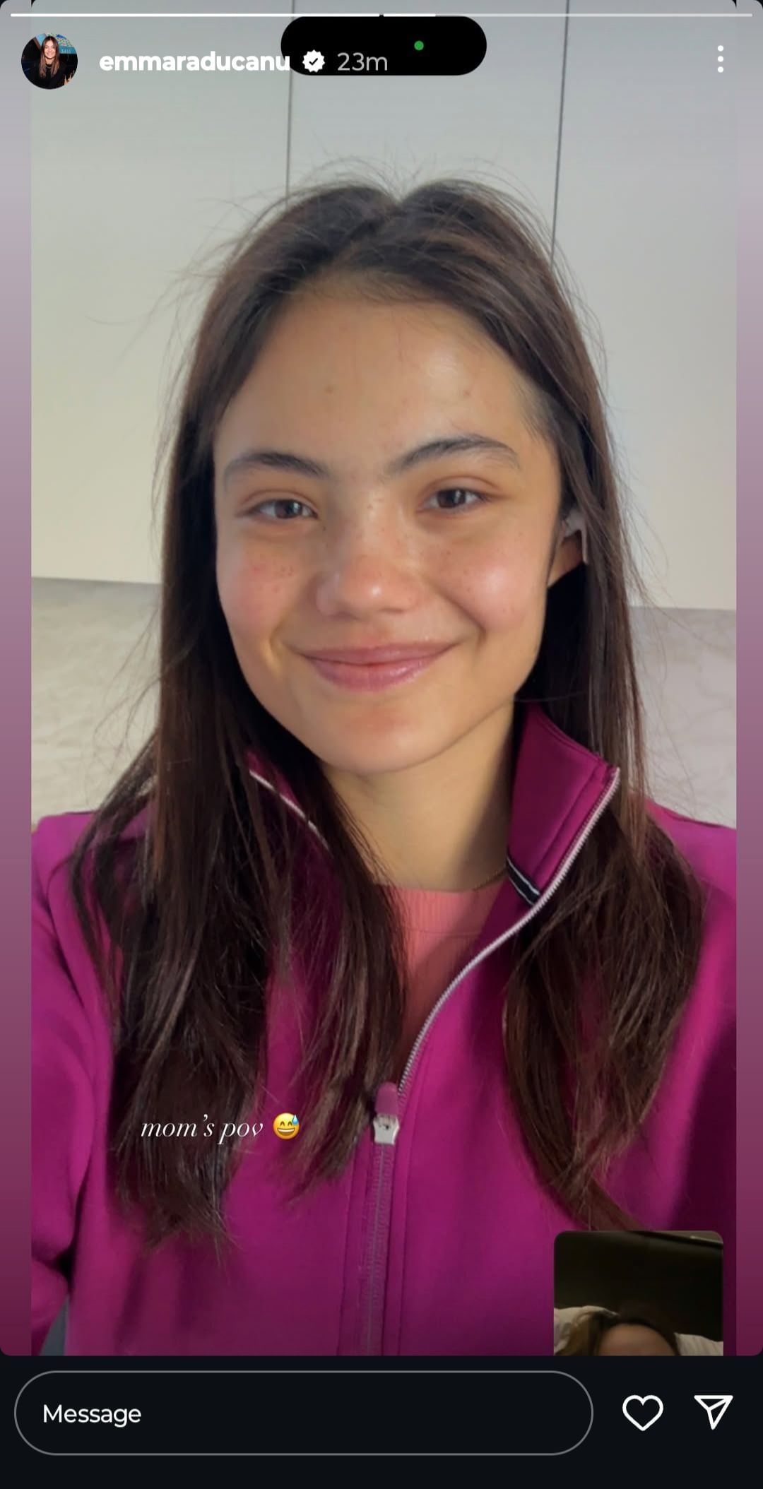 Emma Raducanu shows off bright smile in new selfie while interacting ...