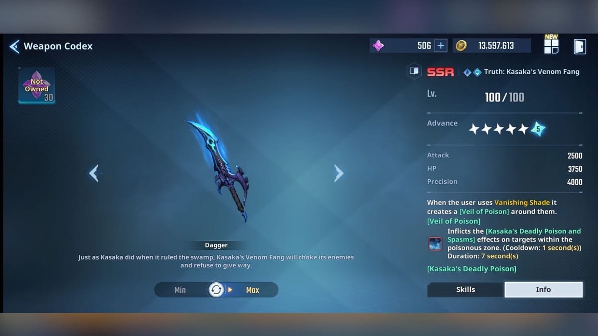 Solo Leveling Arise Truth Kasaka's Venom Fang weapon guide: How to get ...