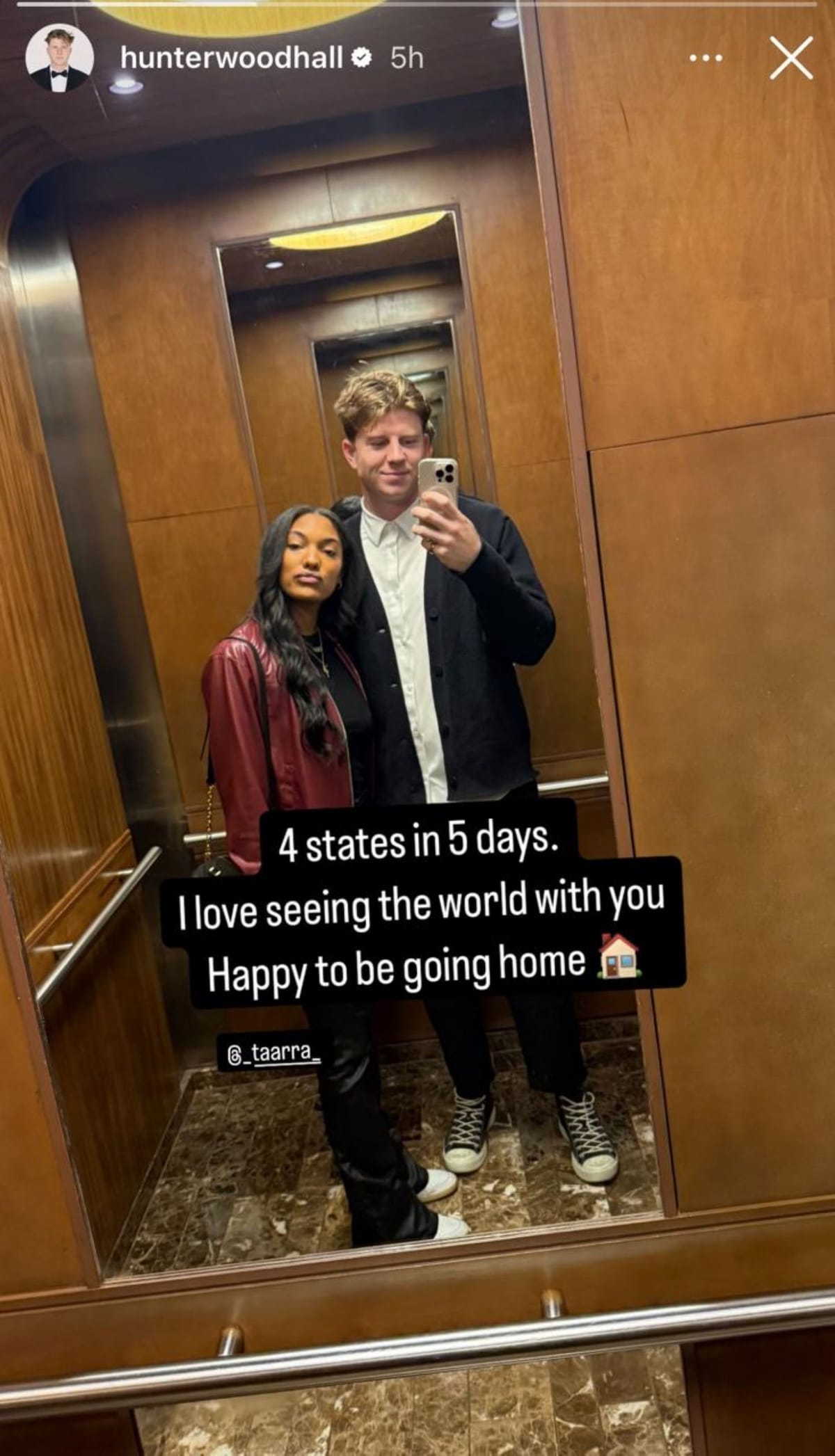 Hunter Woodhall makes his feelings known for wife Tara Davis Woodhall ...