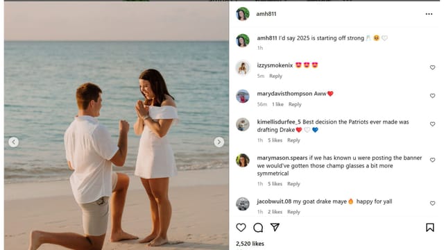 IN PHOTOS: Drake Maye's fiancée Ann Michael Hudson celebrates promising ...