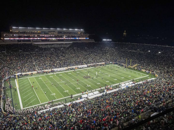 Notre Dame Fighting Irish Stadium - History, Capacity, Seating Chart ...