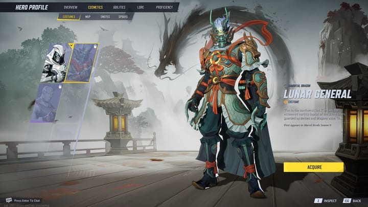 All Marvel Rivals Moon Knight skins: Tier list and prices