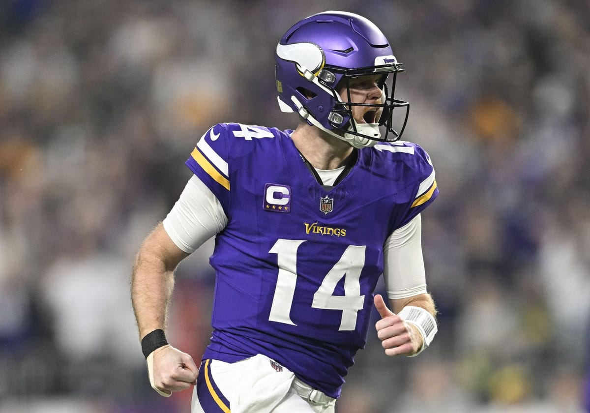 Shannon Sharpe takes issue with Vikings amid Sam Darnold's rise: “Why would you draft J.J ...
