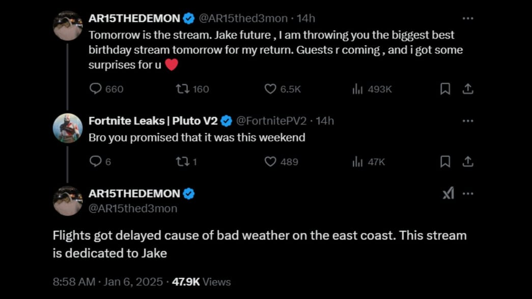 Adin Ross announces Jake Future birthday stream and blames flight ...