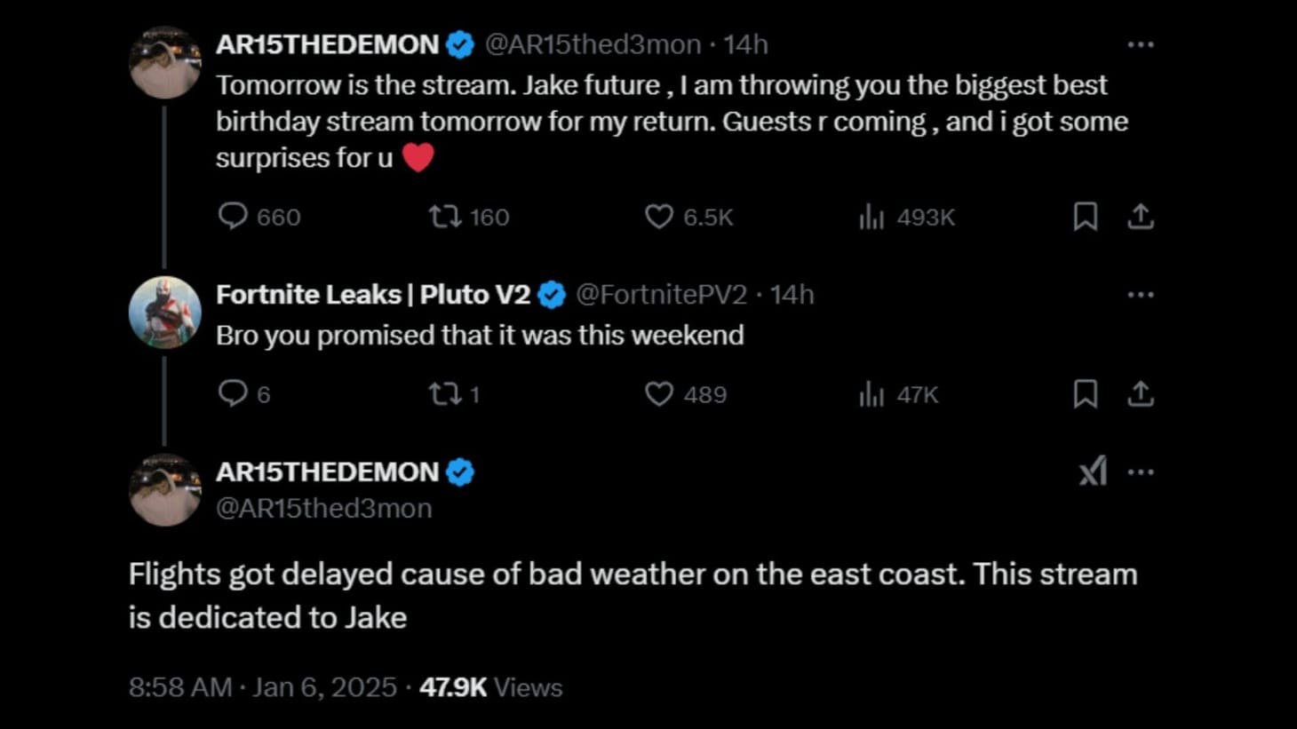 Adin Ross announces Jake Future birthday stream and blames flight ...