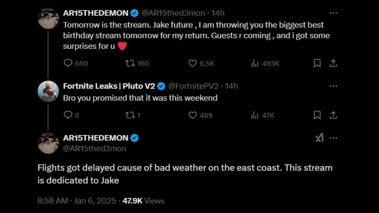 Adin Ross announces Jake Future birthday stream and blames flight ...